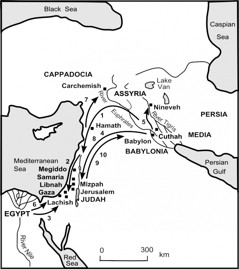 Map Of Assyria And Israel Map Of Assyria And Israel